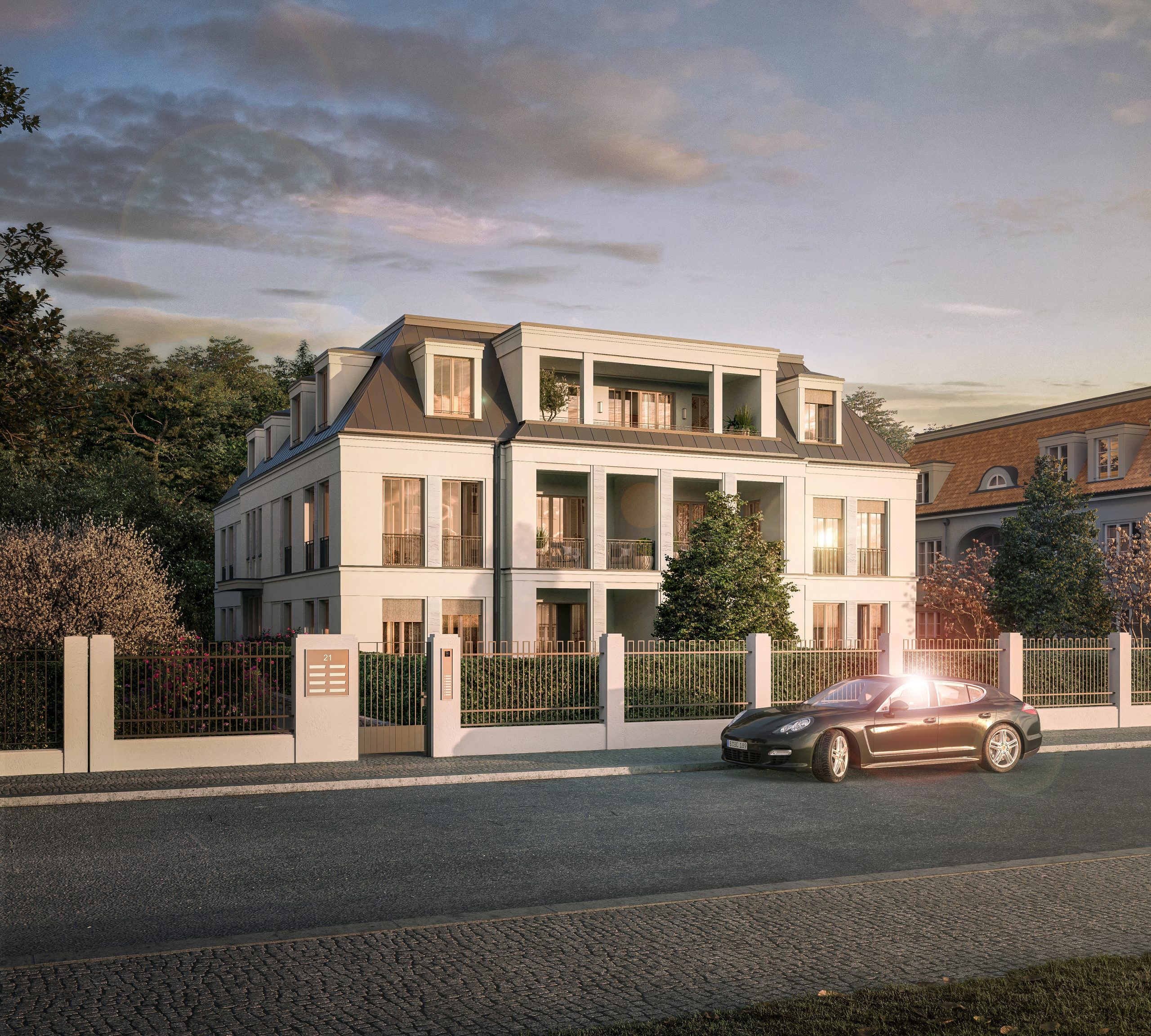 Luxury condominiums and townhouses available to buy near the Grunewald forest - Finest living
